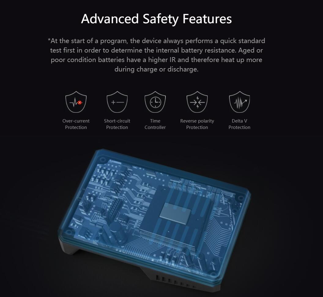 SKYRC NC1500 4-Slot Smart Battery Charger Discharger & Analyzer for AA ...