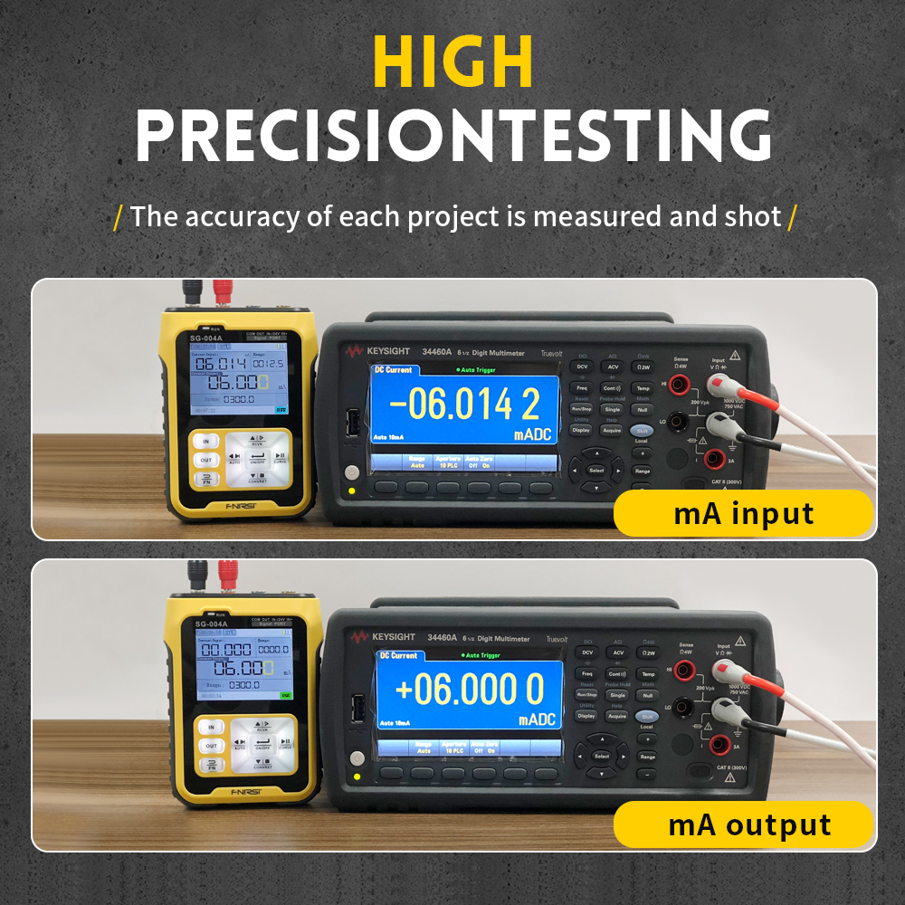 Portable Multi-function Signal Generator 0-24V 4-20mA Analogs Voltage ...