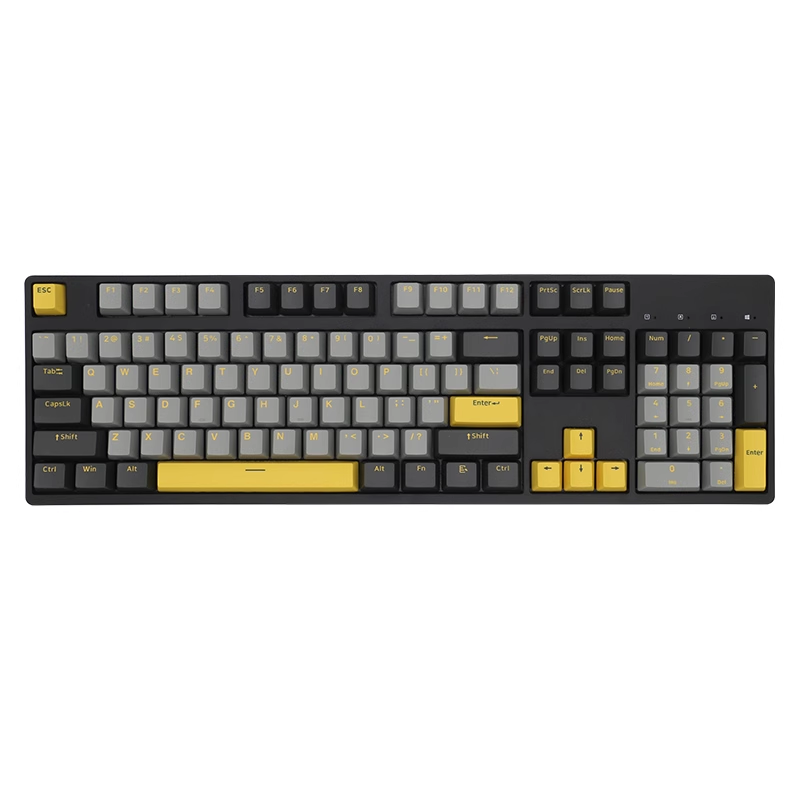 GMK Graphite gold Keycaps 166 Key PBT Double Shot OEM Profile Keycaps ...