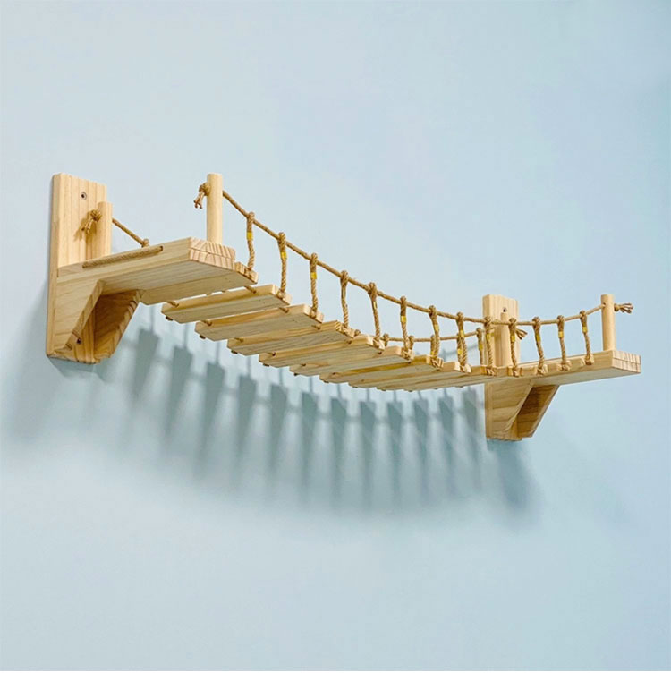 Wooden Cat Bridge Jambatan Kucing Hanging Cat Bridge Cat Climb Wall ...