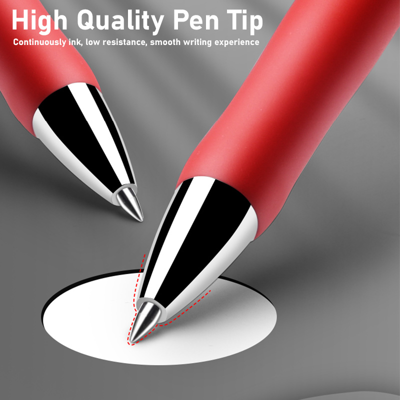 12Pcs Simple Press Gel Pen Set Bullet Point Student Stationery School ...