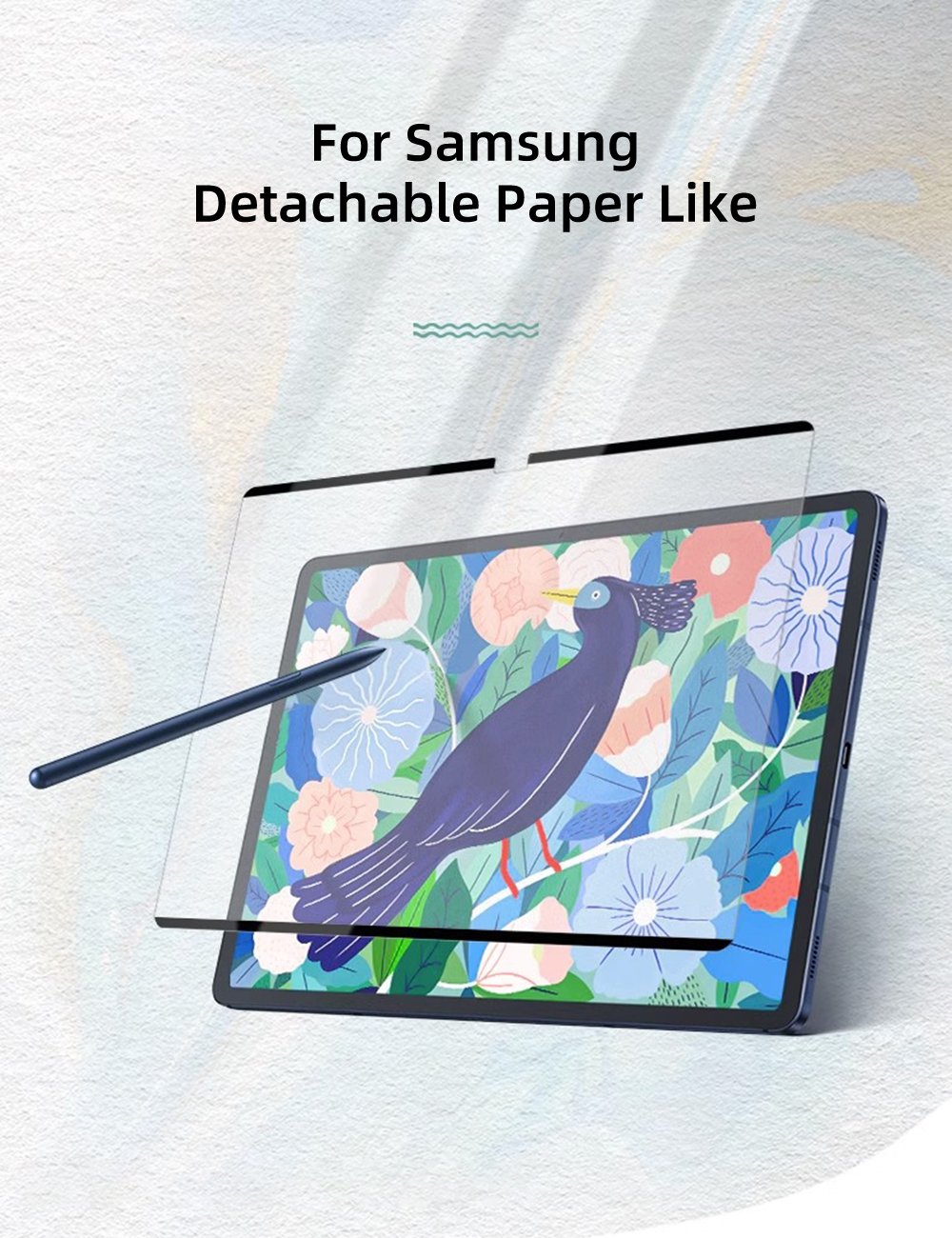 Detachable Paper for Samsung Tab S9 FE S10 FE + S9 FE Plus S11 S10 Lite ...