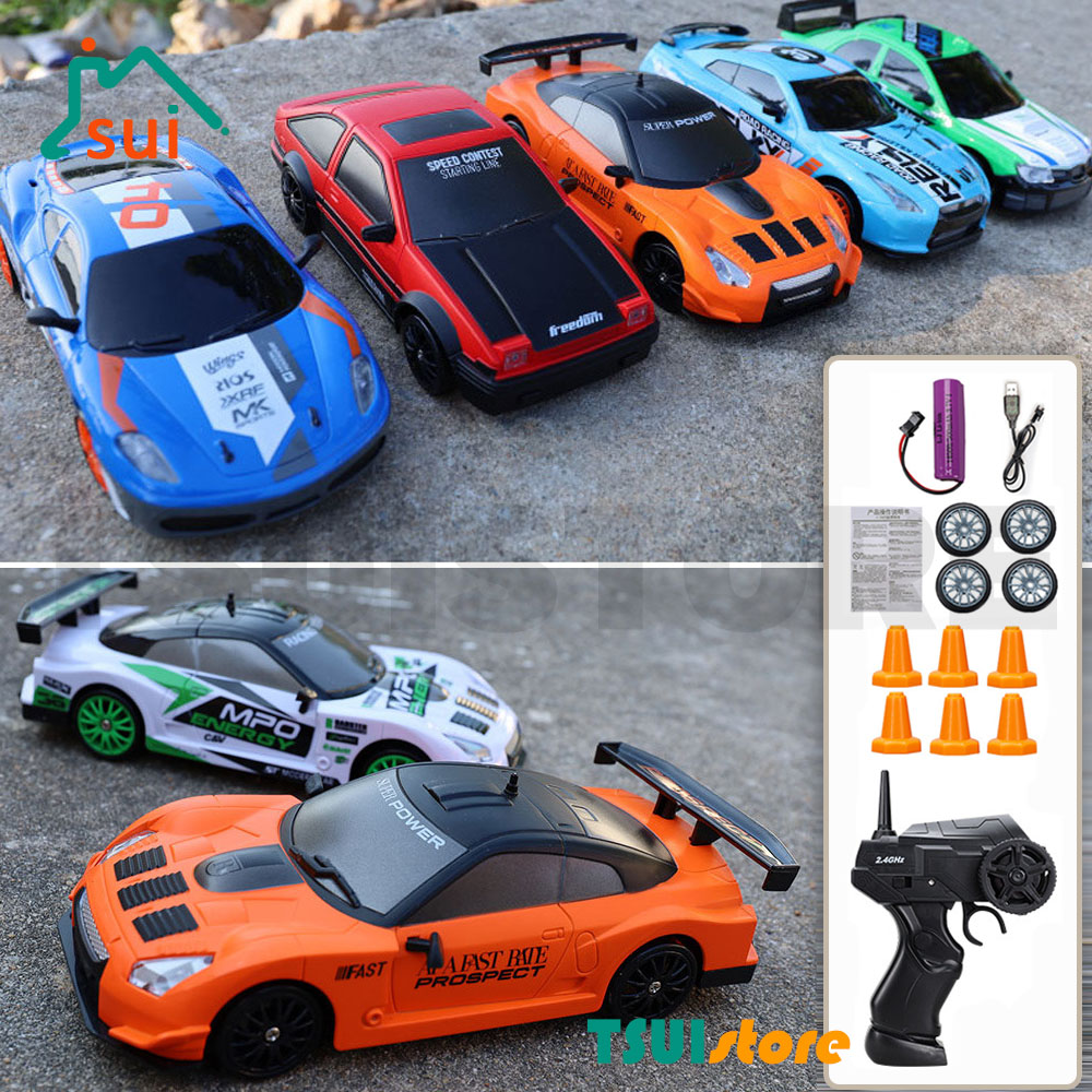 4WD RC Racing Car GTR 2.4G Drift Off-Road Car Radio Remote Control AE86 ...
