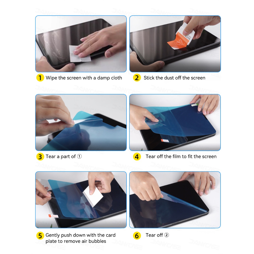 Matte Film Like Paper Screen Protector For iPad 11th Air 6th 11 inch M3 ...