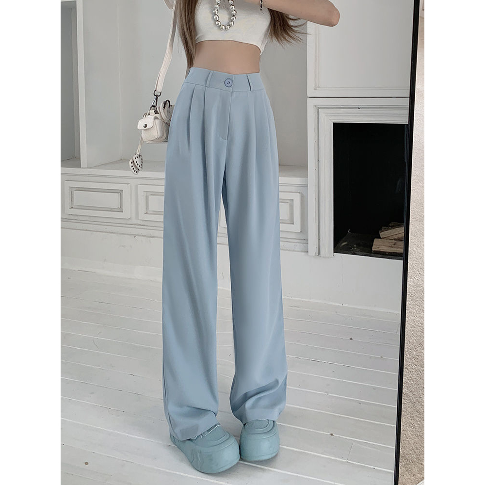 【Ready Stock】 S-6XL Suit Pants 21-47 High Waist Slimming Elastic Waist ...