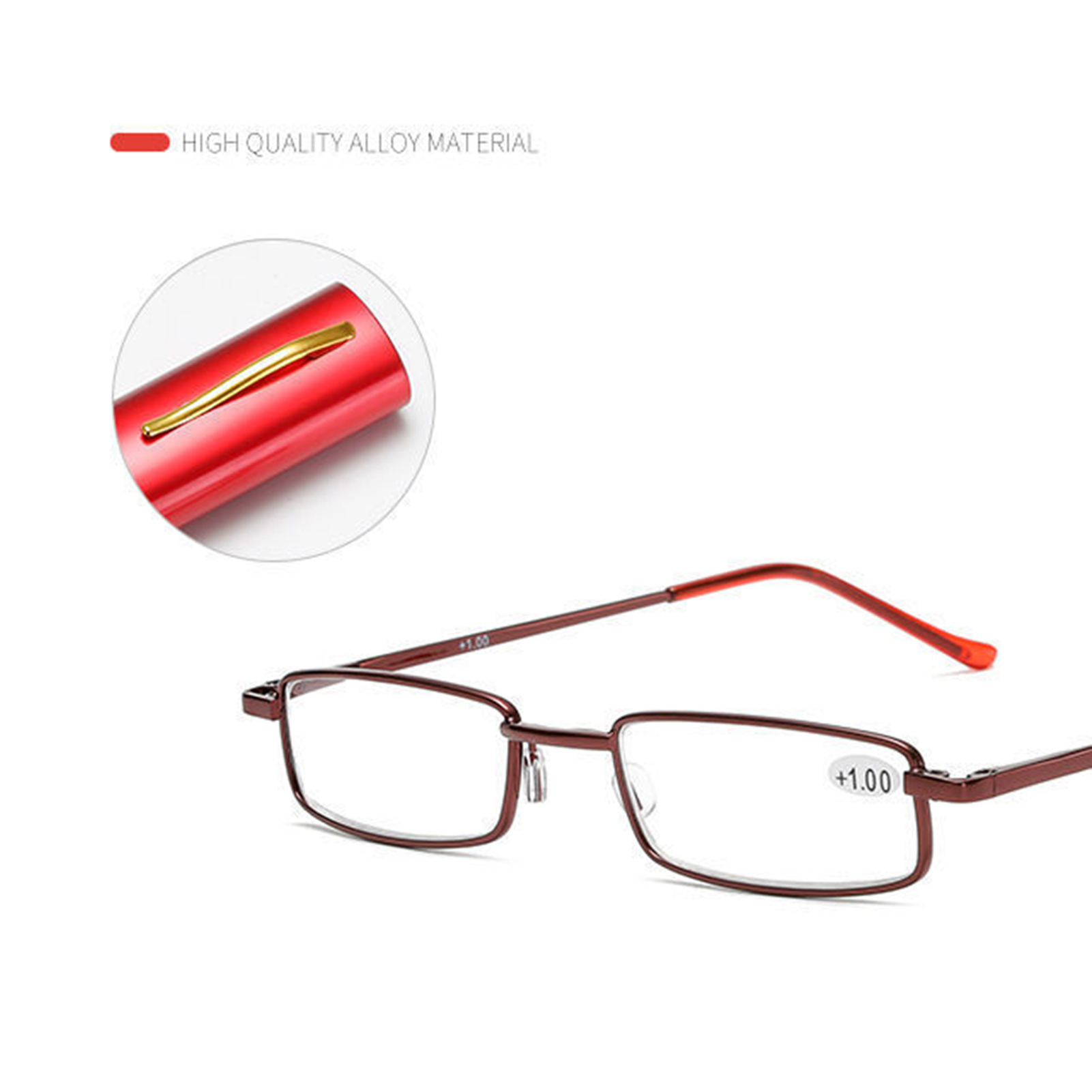 Computer Glasses Mini Folding Reading Glasses Men Women + 1.0 to 4.0 ...