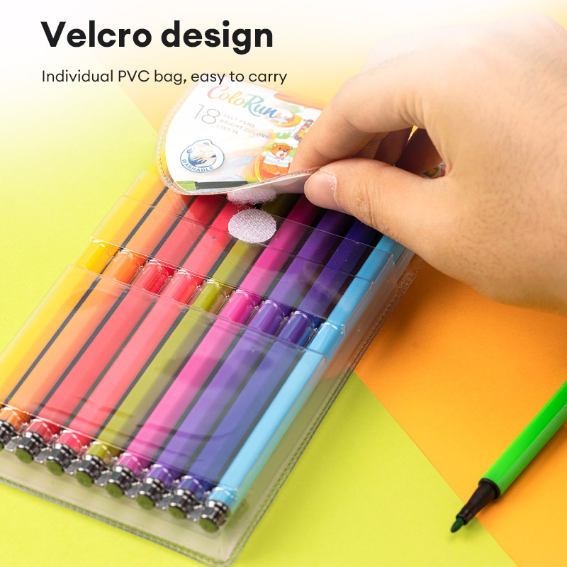 Deli 12/18/24 Color Watercolor Pen Art Painting Colored Felt Pen ...