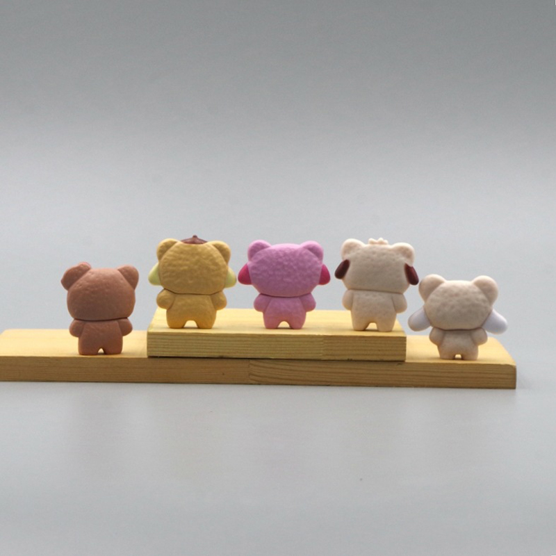 5Pcs/Set 4cm Anime Figure Hello Kitty My Melody Cinnamoroll Pochacco ...