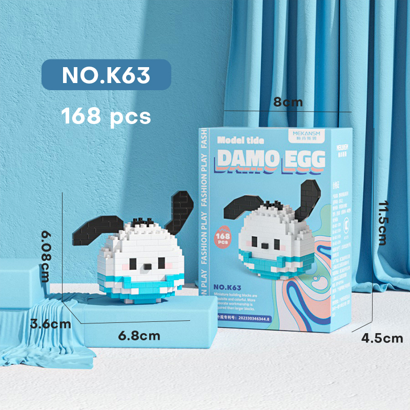DAMO EGG cute cartoon puzzle building block toy gift | Shopee Philippines