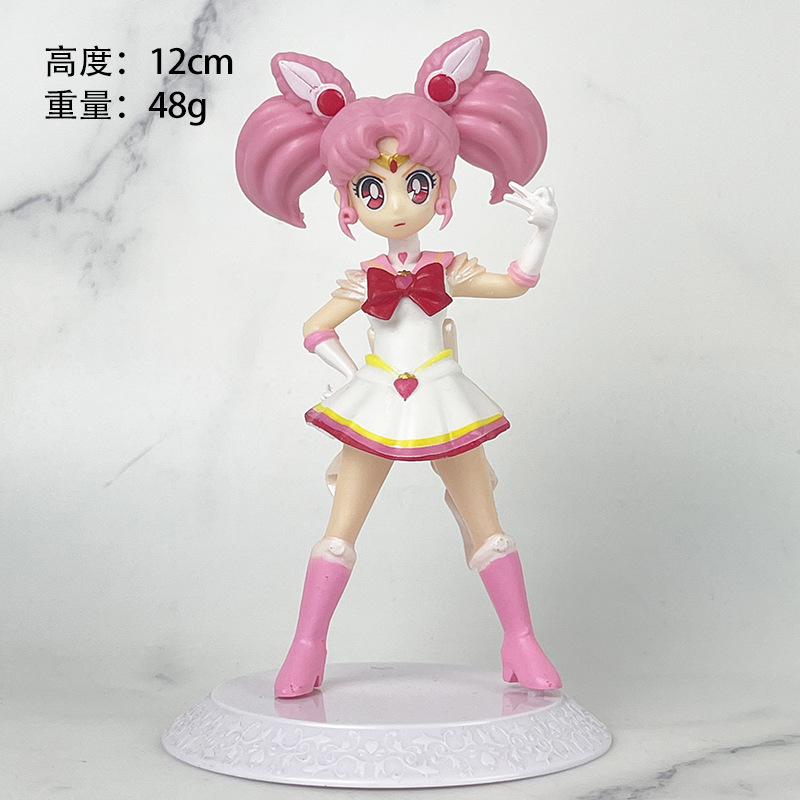 1Pcs 12-16cm Sailor Moon Anime Figure Tsukino Usagi Chibiusa Sailor ...