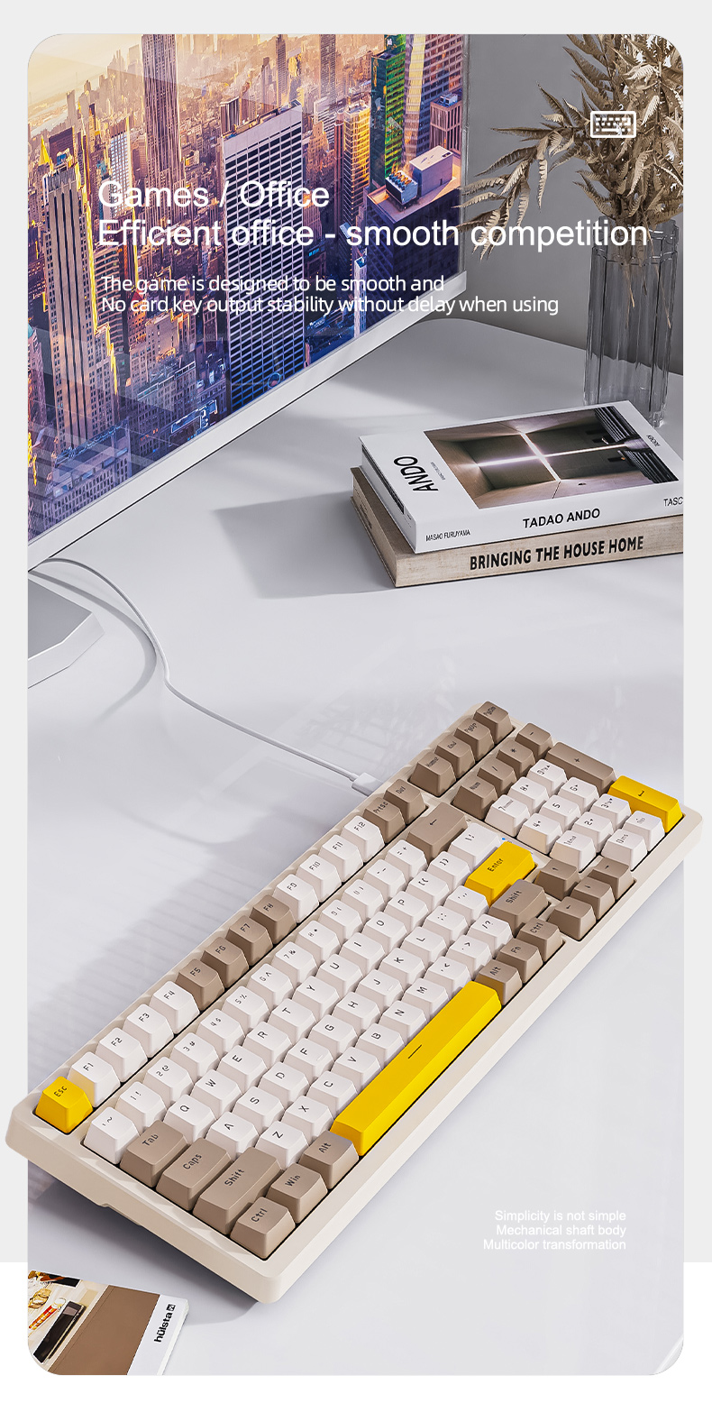 CPSTECH K3 MAX Mechanical Keyboard 100% 98 Keys 100 Type-C Wired ...