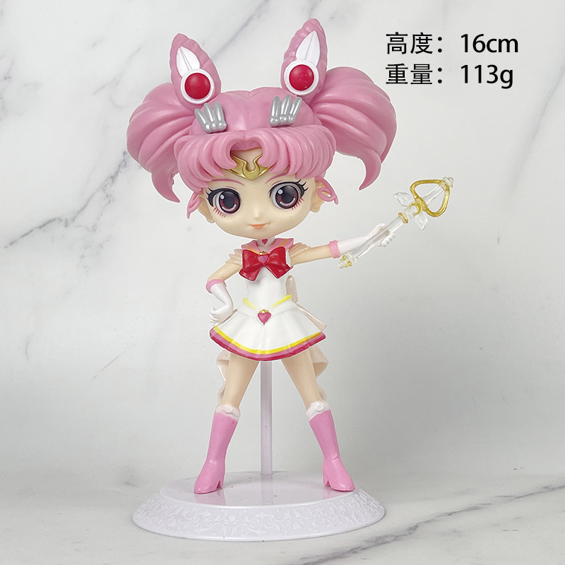 1Pcs 12-16cm Sailor Moon Anime Figure Tsukino Usagi Chibiusa Sailor ...