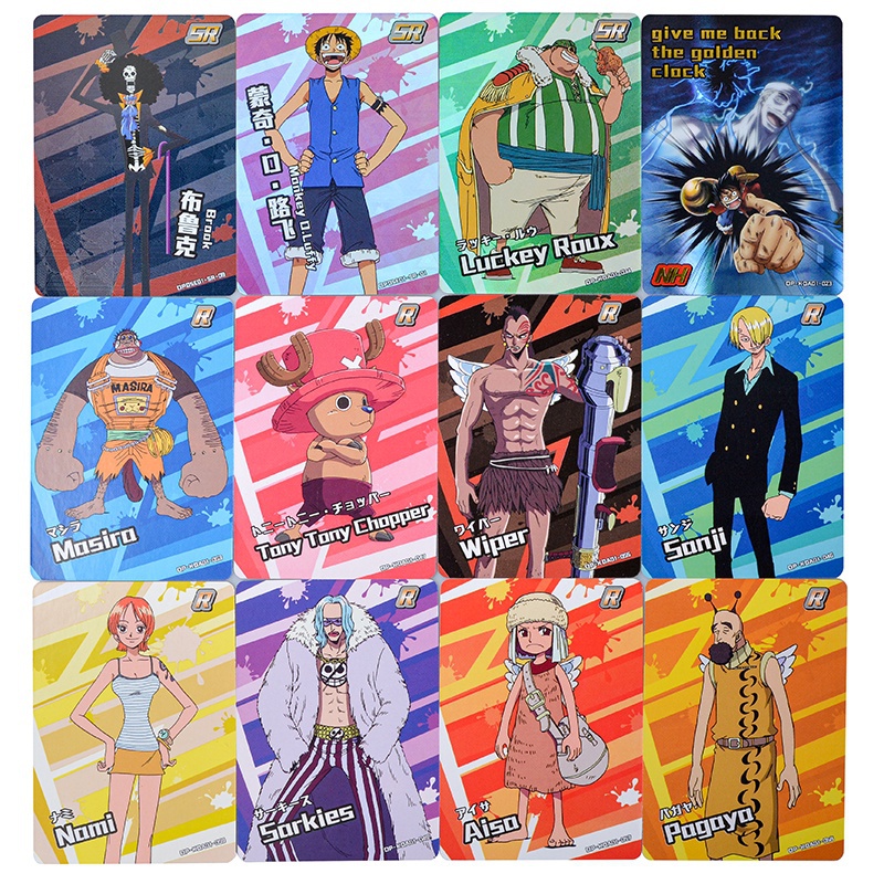 One Piece Card Rare Luffy Chopper Nami R SR SSR Anime Game Card ...