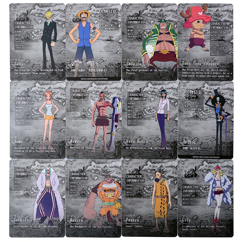 One Piece Card Rare Luffy Chopper Nami R SR SSR Anime Game Card ...