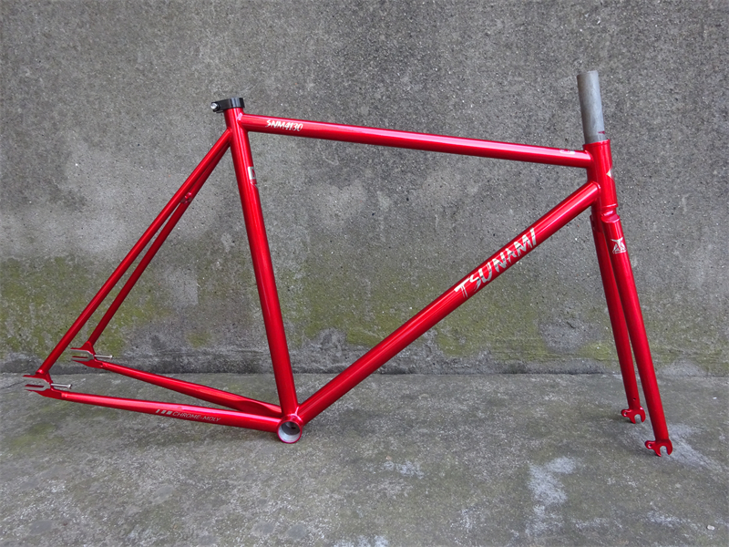 SNM4130 TSUNAMI CR-MO Fixed Gear Frame and Fork SNM Chrome Molybdenum ...