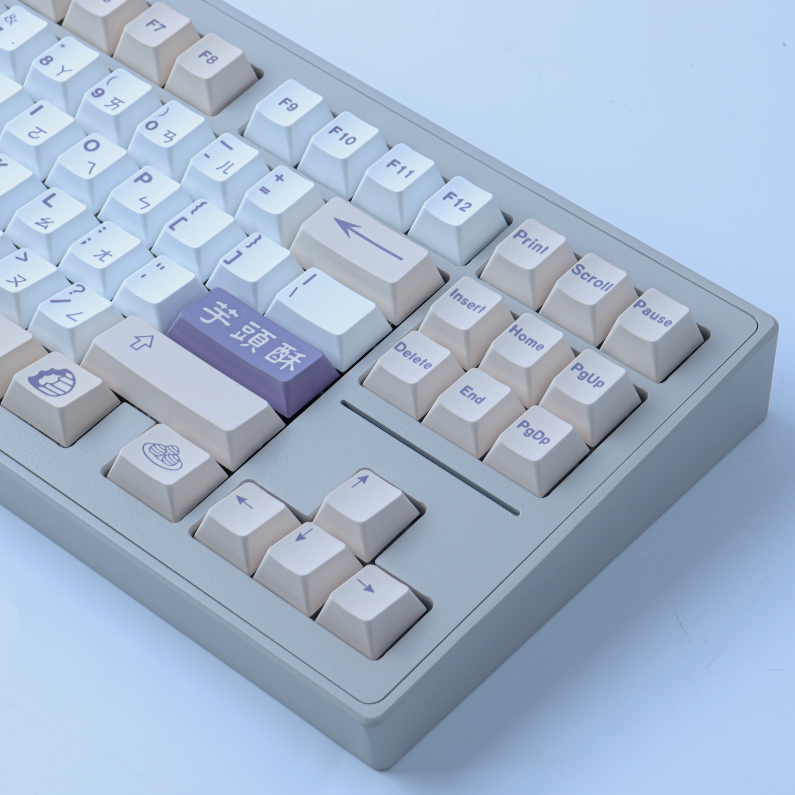 GMK Taro Crisp Keycaps, 142 Keys PBT Keycaps Cherry Profile DYE-SUB ...