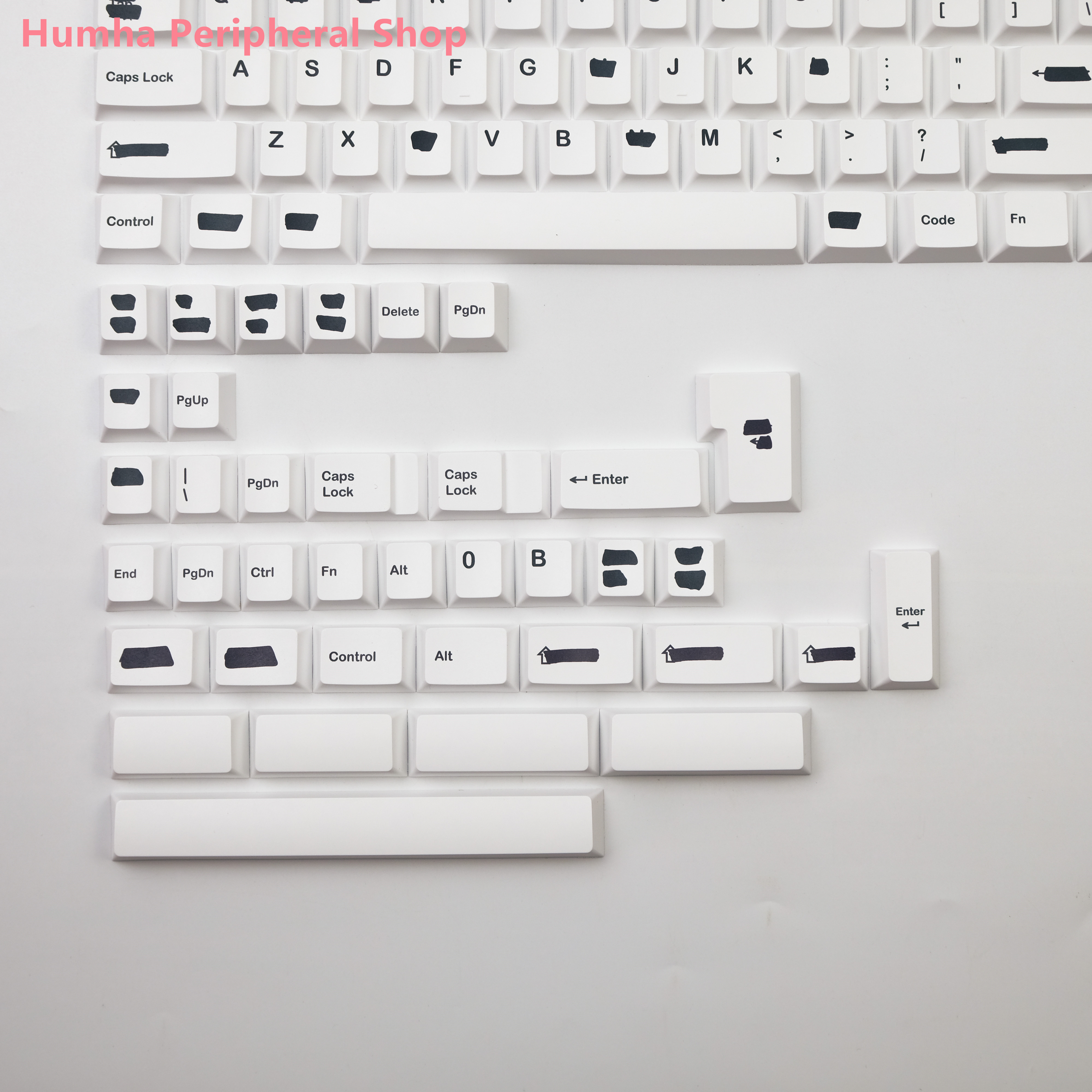 Humha Redacted R2 keycaps PBT material Dye-Sublimation Cherry profile ...