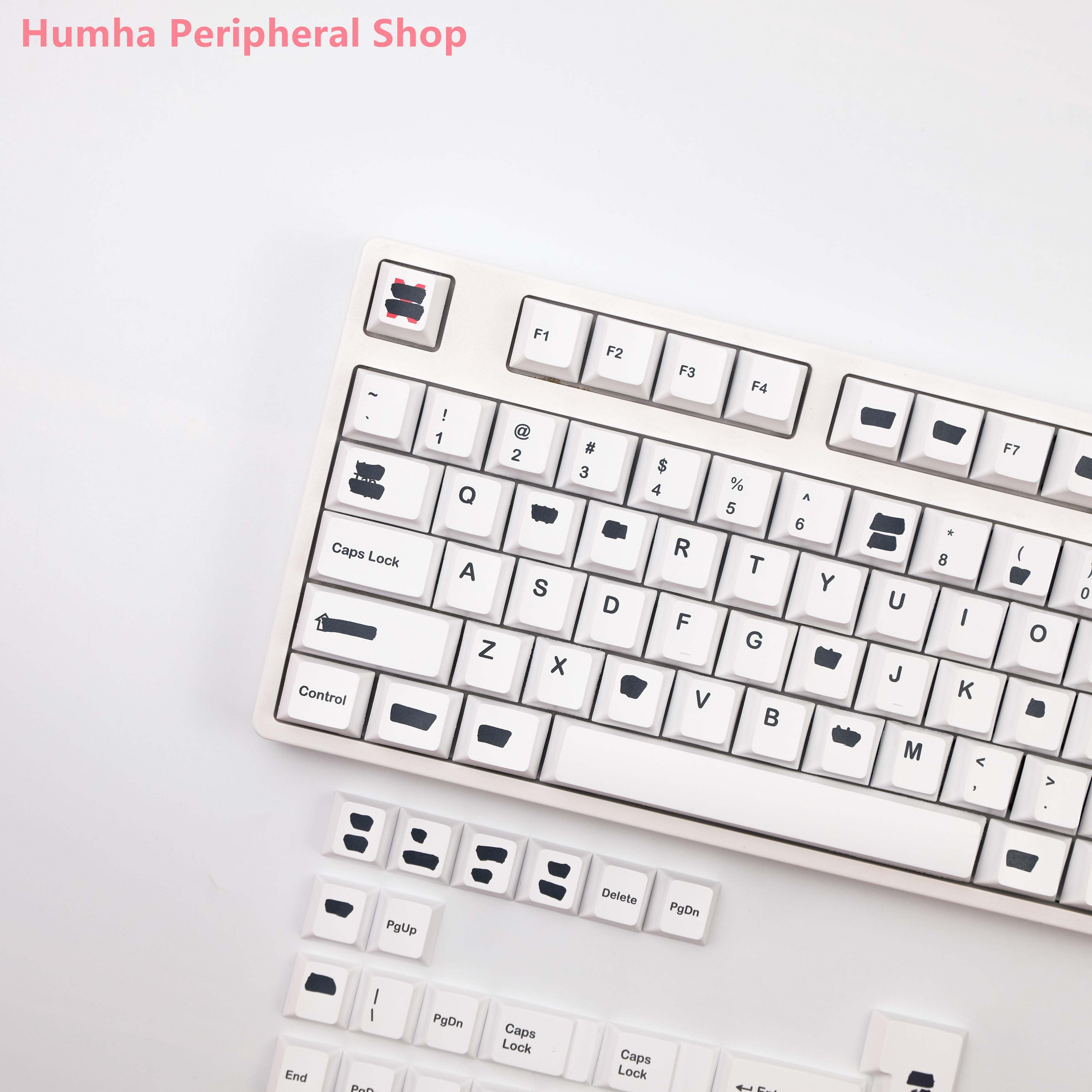 Humha Redacted R2 keycaps PBT material Dye-Sublimation Cherry profile ...