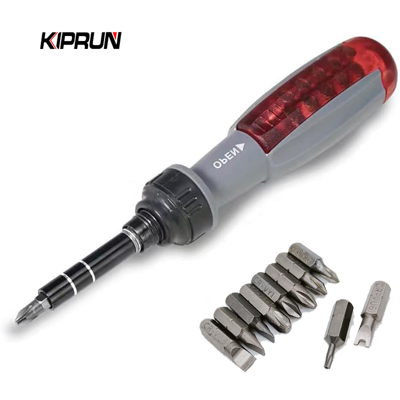 KIPRUN Ratchet Screwdriver, Multifunctional 11 In 1 Ratchet ...