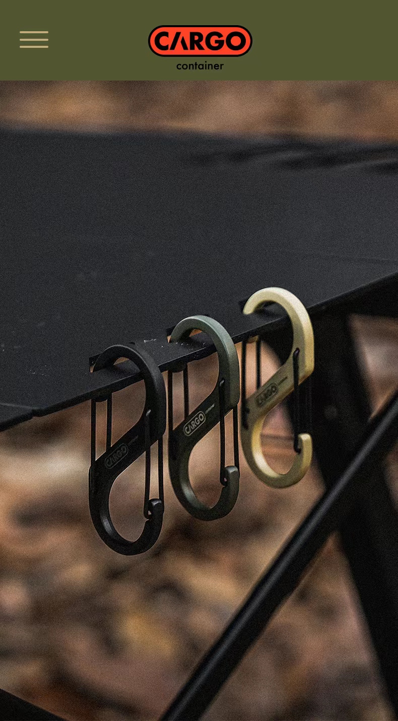 Korea Korea CARGO CONTAINER Outdoor Camping Professional Carabiner 8 ...