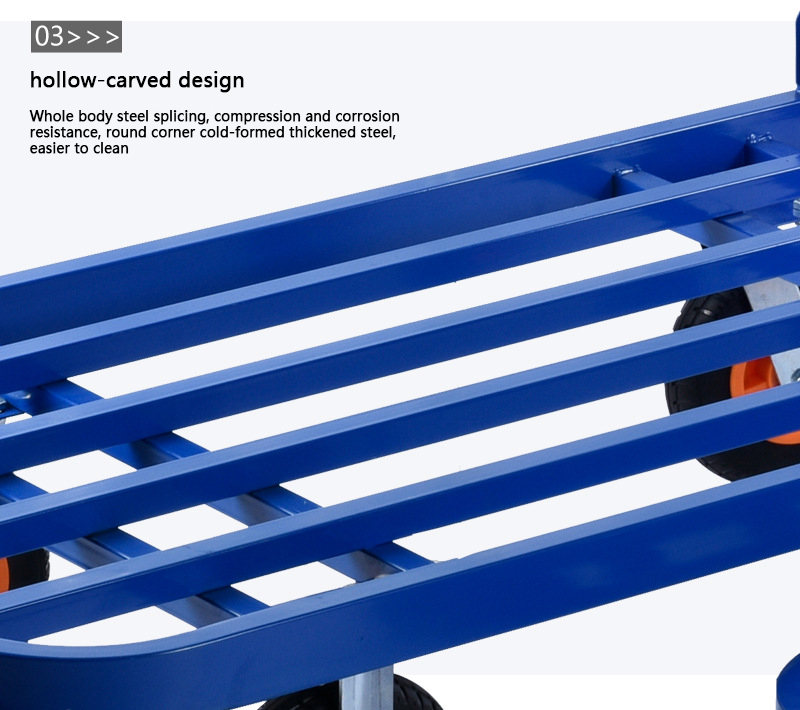 Platform Truck Hand Trolley Foldable Push Cart 550kg 120-cm x 65-cm ...