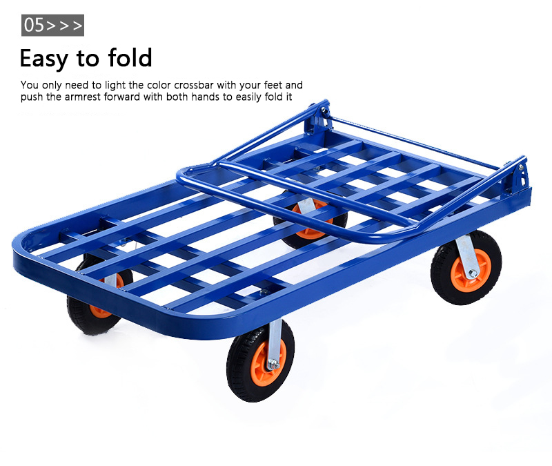 Portable Heavy Duty Folding Hand Truck Luggage Cart Large Capacity For Industrial Travel ...