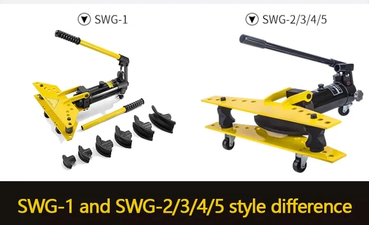 SWG-1 13mm-34mm Hydraulic Pipe Bender Steel Pipe Bender Iron Pipe ...