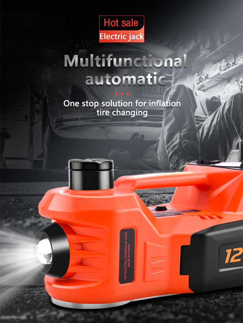 Car Jack Electric Hydraulic 12V Electric Jack Tire Changer Rescue ...