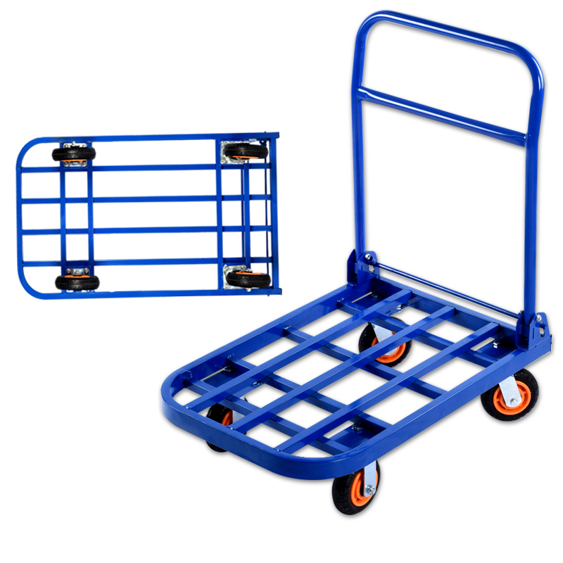 Platform Truck Hand Trolley Foldable Push Cart 550kg 120-cm x 65-cm ...
