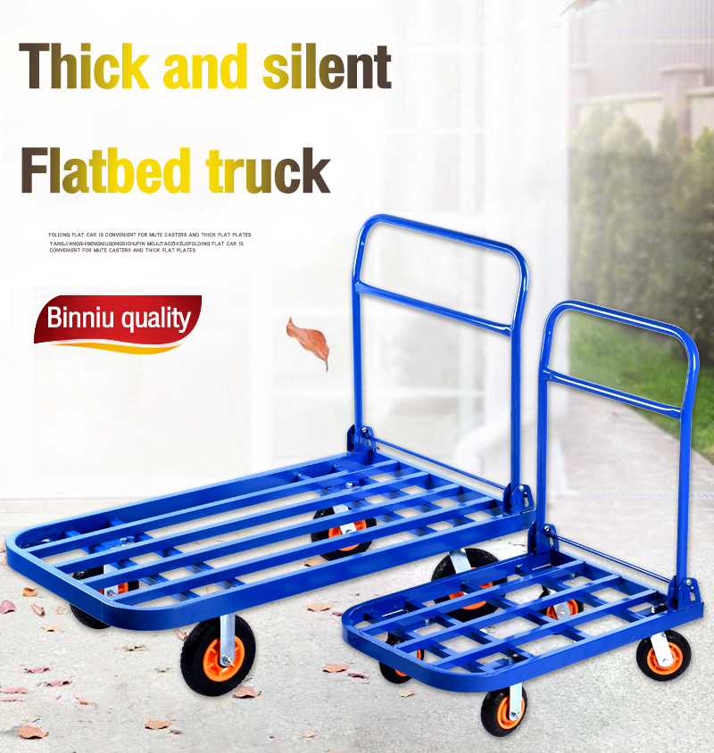 Platform Truck Hand Trolley Foldable Push Cart 550kg 120-cm x 65-cm ...
