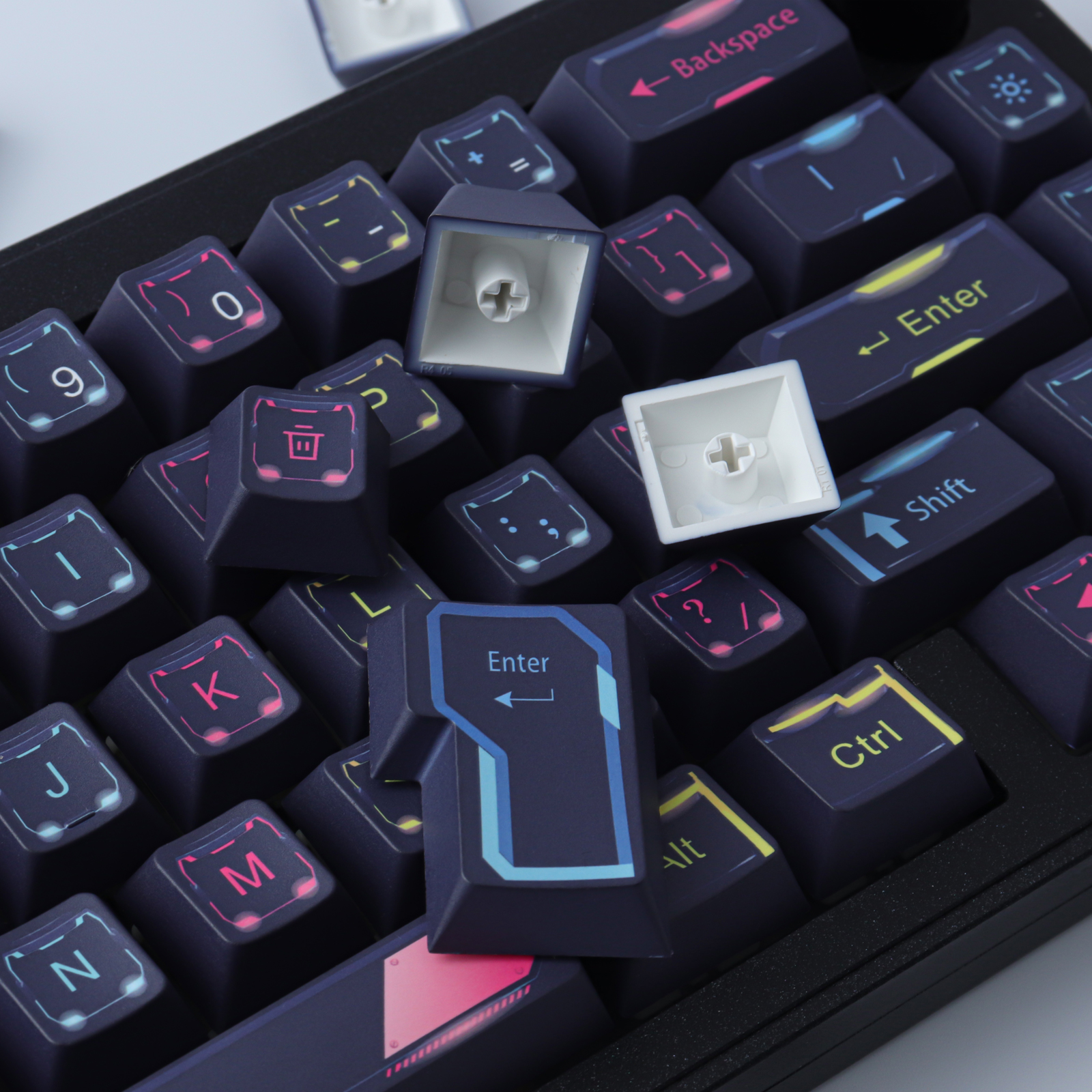GMK Mechanical Punk Keycaps, 145 Keys PBT Keycaps Cherry Profile DYE ...
