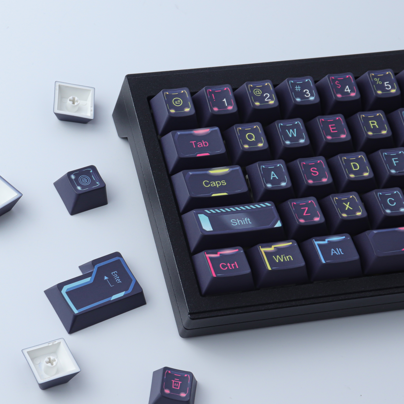 GMK Mechanical Punk Keycaps, 145 Keys PBT Keycaps Cherry Profile DYE ...