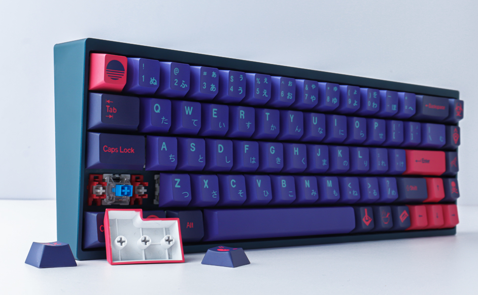 GMK Laser Wave Keycaps 158 Keys PBT Cherry Profile DYE-SUB Personalized ...