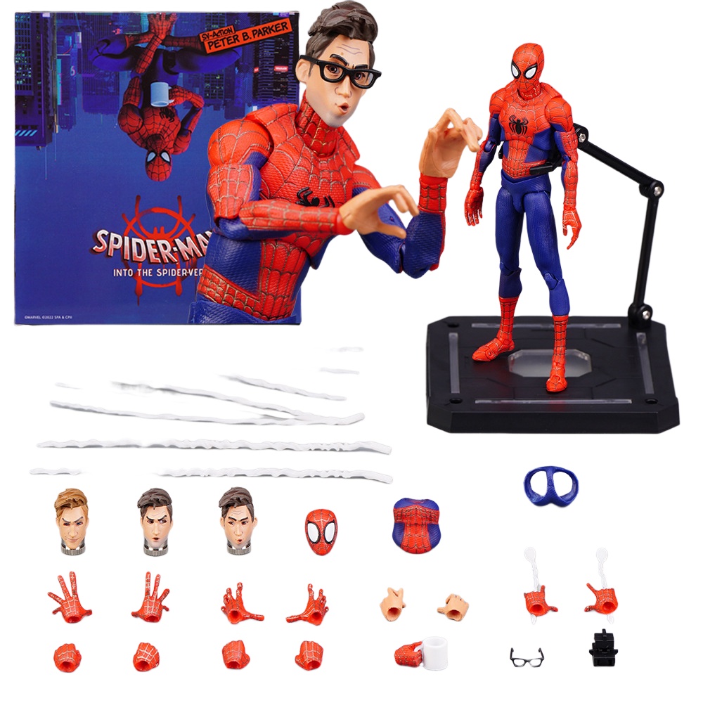 SV Spiderman Figure Spider-man Into the Spider-Verse Action SV Peter B ...