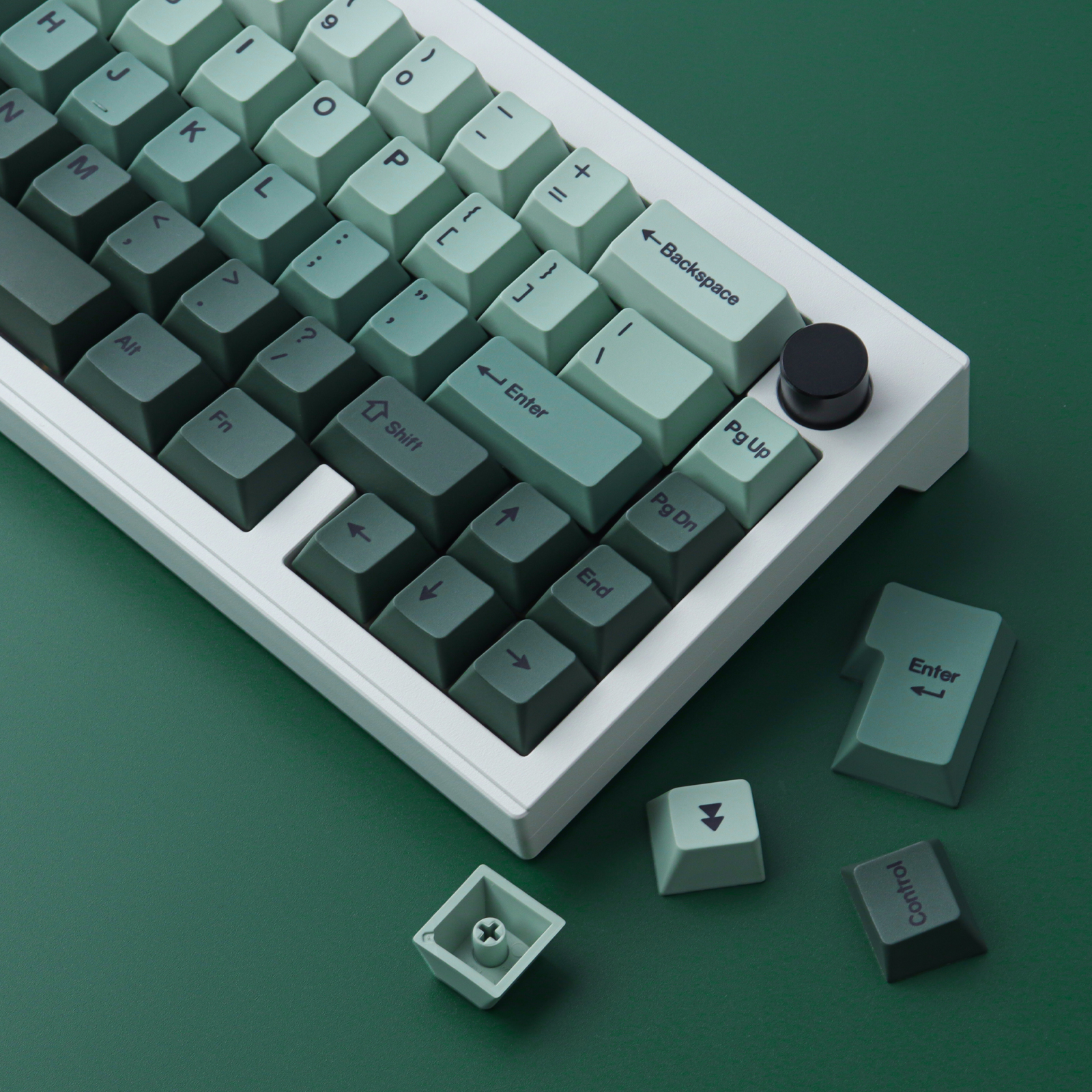 GMK Green Everywhere Keycaps, 144 Keys PBT Keycaps Cherry Profile DYE ...