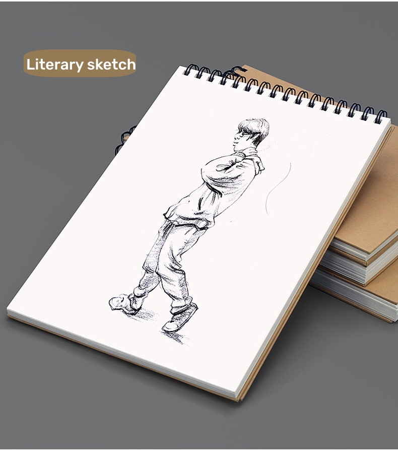 Professional sketchbook Thick paper Spiral notebook Art school supplies ...