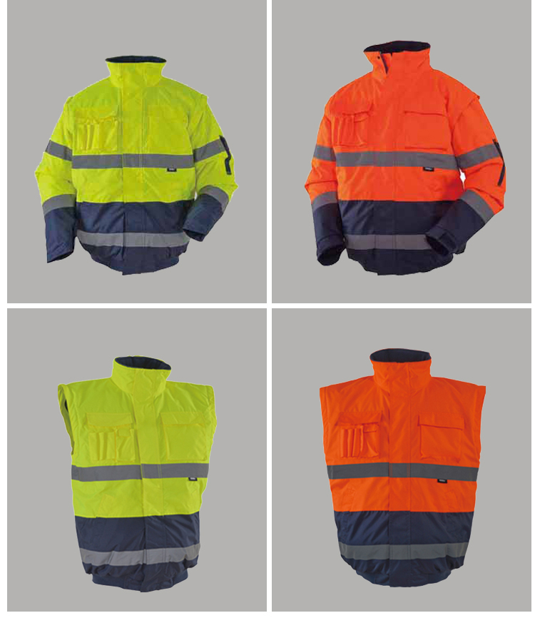 Men's Winter Hi Vis Yellow Safety Jacket Reflective Waterproof Jacket ...