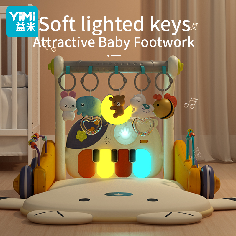 Yimi 4 in 1 Baby Fitness Frame Pedal Piano Fitness Frame Walker Game ...