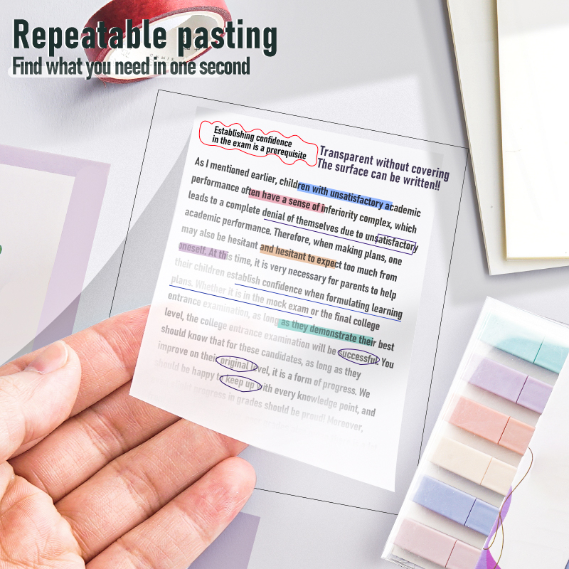 Transparent Writable Adhesive Sticky Note Post It Notes Waterproof ...