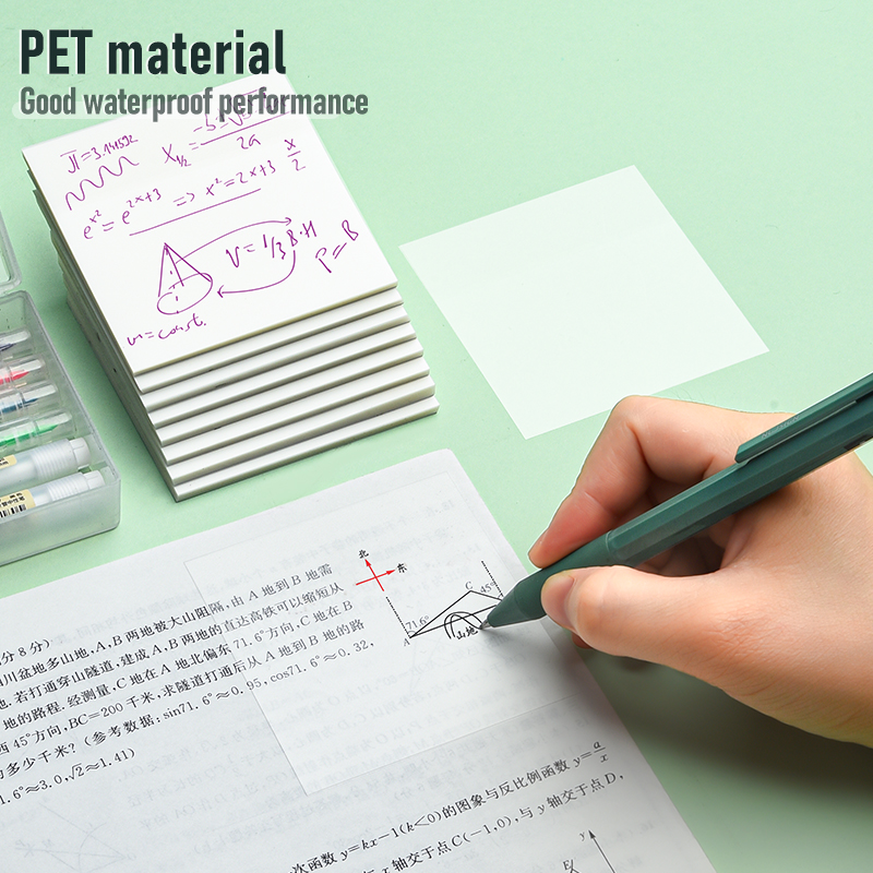 Transparent Writable Adhesive Sticky Note Post It Notes Waterproof ...