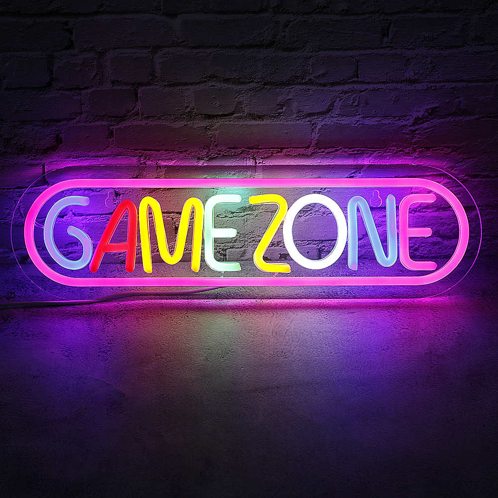 Colorful Game Zone Neon Sign Gaming Led Neon Light Signs for Wall Decor ...