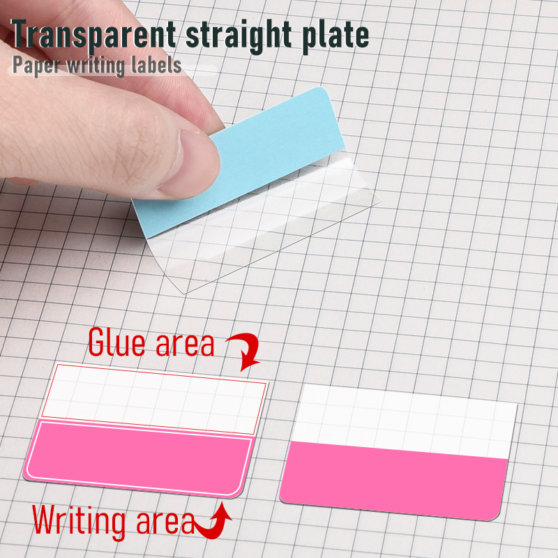 120 Sheets Morandi Transparent Index Label Sticker Notebook ...