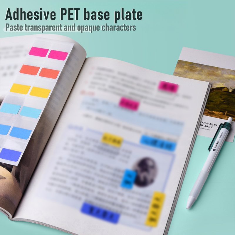 120 Sheets Morandi Transparent Index Label Sticker Notebook ...
