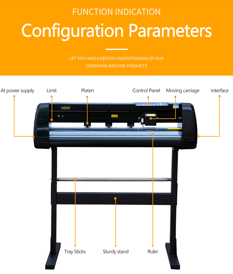 Professional Cutter Plotter 24 Inches with Stand HD (Digital Large ...
