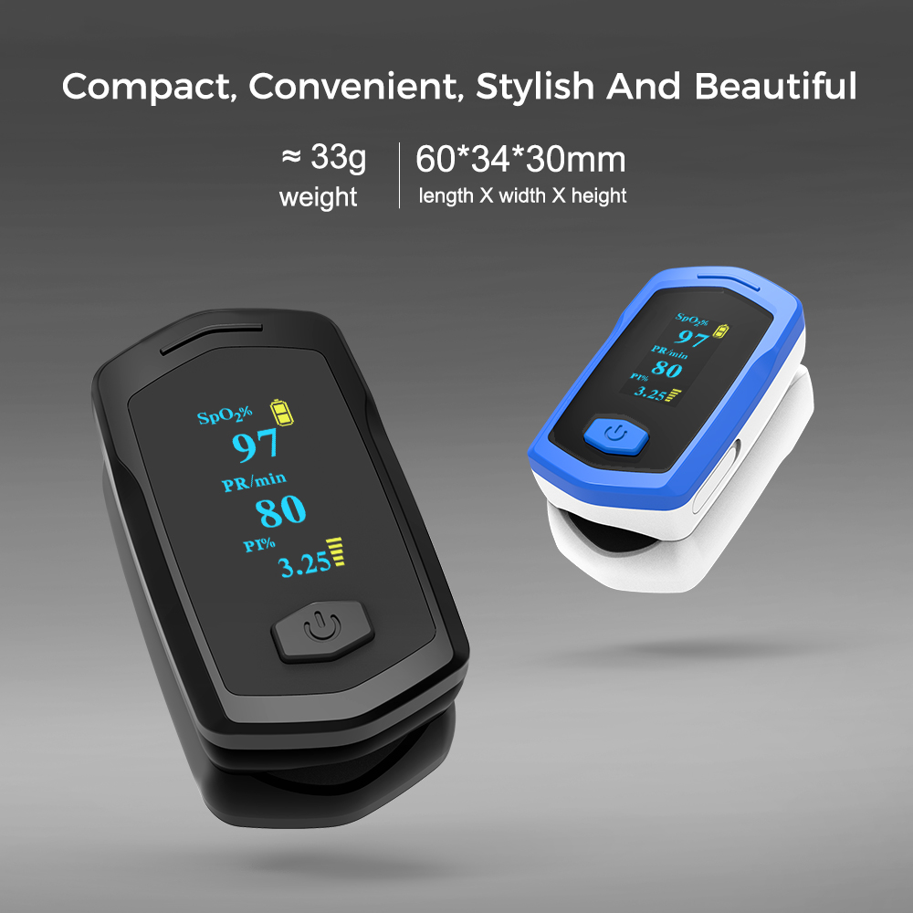 YOUWEMED Rechargeable Oximeter Finger Pulse Oximeter Oxygen Measure ...