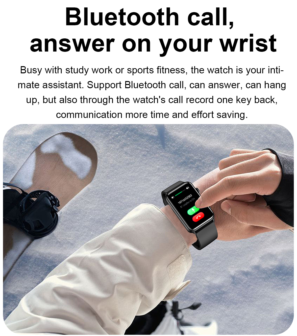 NORTH EDGE ET620 ECG+HRV Health Smart Watch Blood Glucose BP Blood Oxygen Body Temperature MET ...