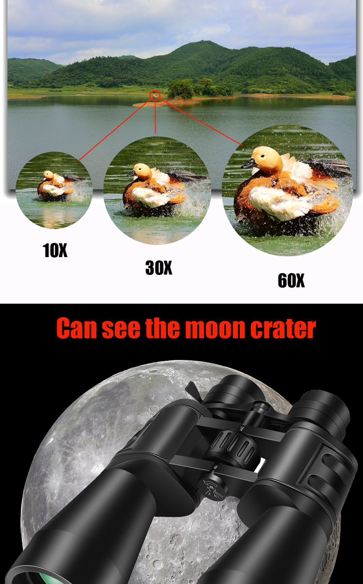 Borwolf 10-380X100 High Magnification Long Range Zoom 10-60 Times ...