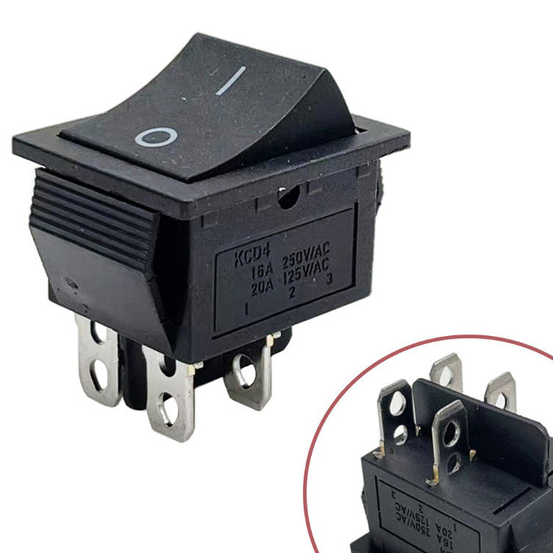 Universal KCD4 Rocker Switch 4 Pins 2 Gears with Light 16A250V ...