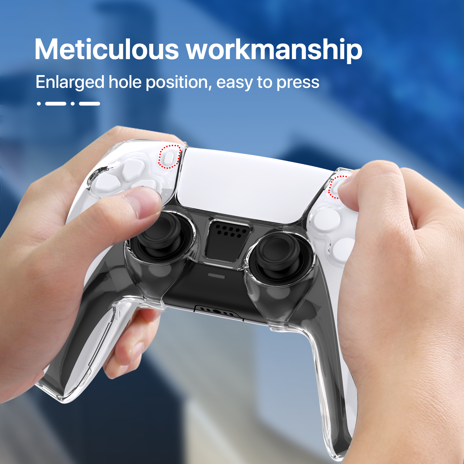 IINE PS5 Controller Case Cover PC Case Protective Cover for ...