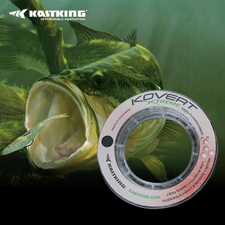 KastKing Kovert Xtreme 100% Fluorocarbon Fishing line Fishing Leader Extreme Clarity Fast ...